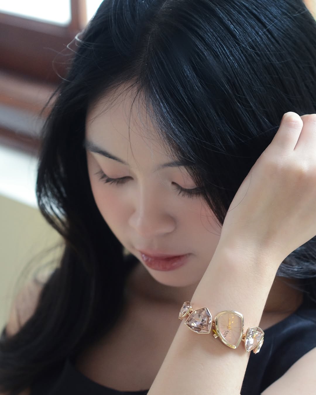 Đồng hồ nữ TITAN Raga I AM dây kim loại, mặt 23MM, dây màu vàng hồng ...