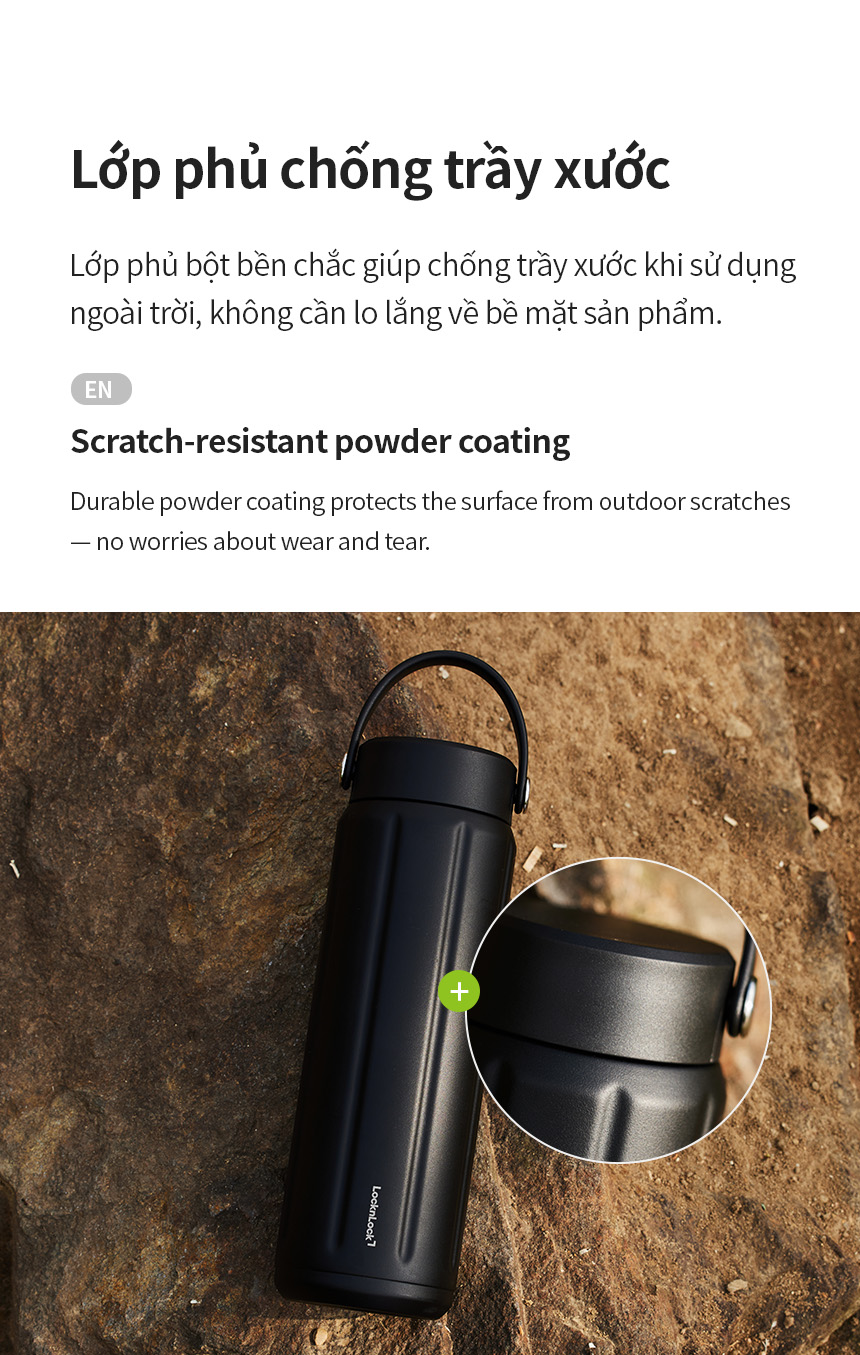 Bình giữ nhiệt LocknLock SLO ultralight tumbler LHC4427 siêu nhẹ dung tích 630ml thép không gỉ ...