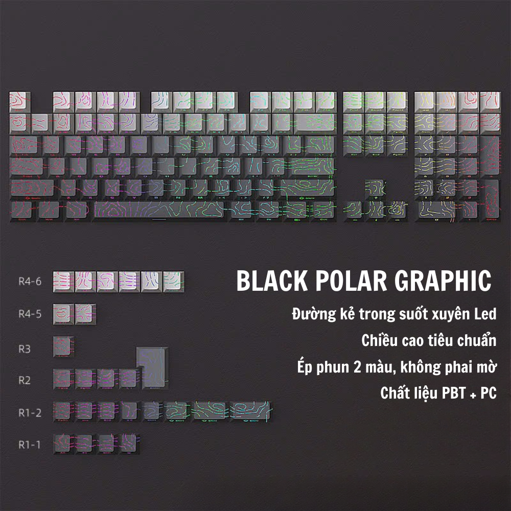 Bàn phím cơ khung nhôm LEOBOG HI75C - 3 mode kết nối - Keycap PBT - LED ...