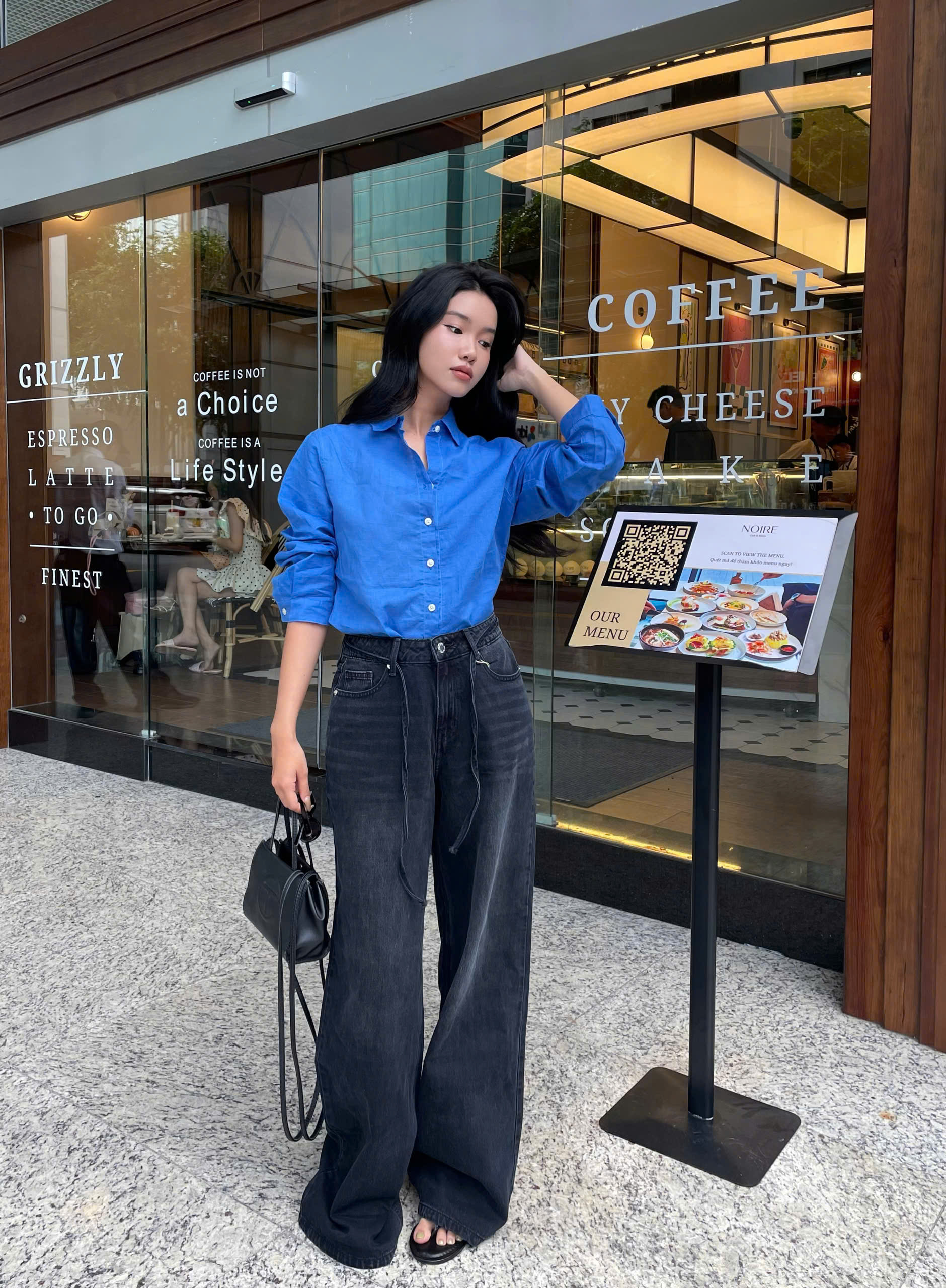 Áo Sơ mi linen trơn tay dài M002 URATV | Shopee Việt Nam