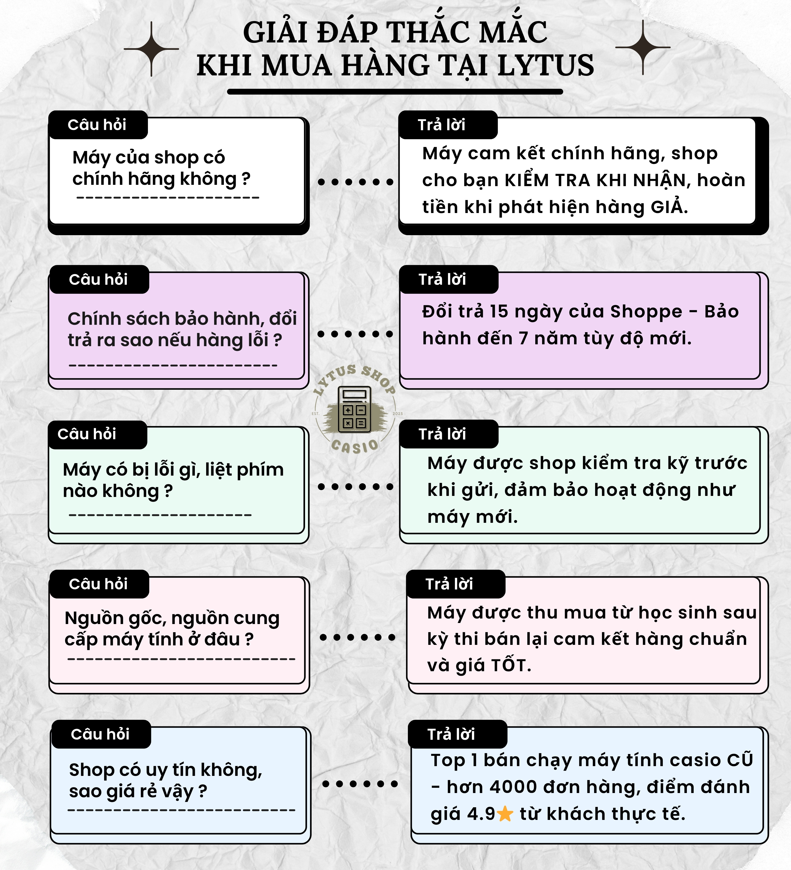 Máy tính casio 580 cũ (độ mới 70-99%) chính hãng bảo hành lên đến 7 năm ...