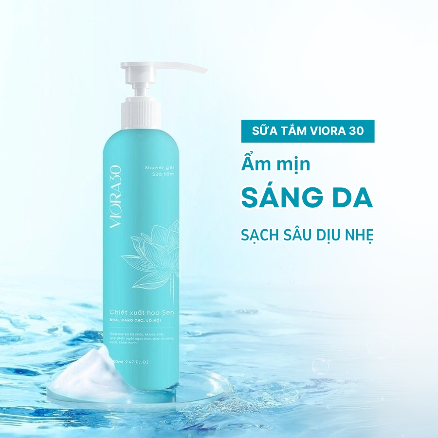 Combo Sữa Tắm & Kem Mụn Lưng Viora 30 Thế Hệ Mới - "Say Bye" Mụn Lưng, Da Sáng Khỏe, Mờ Thâm Mụn ...