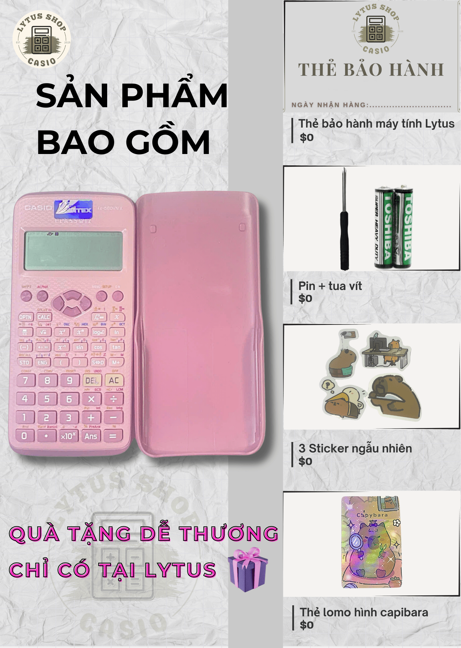 Máy tính casio 580 cũ (độ mới 70-99%) chính hãng bảo hành lên đến 7 năm ...