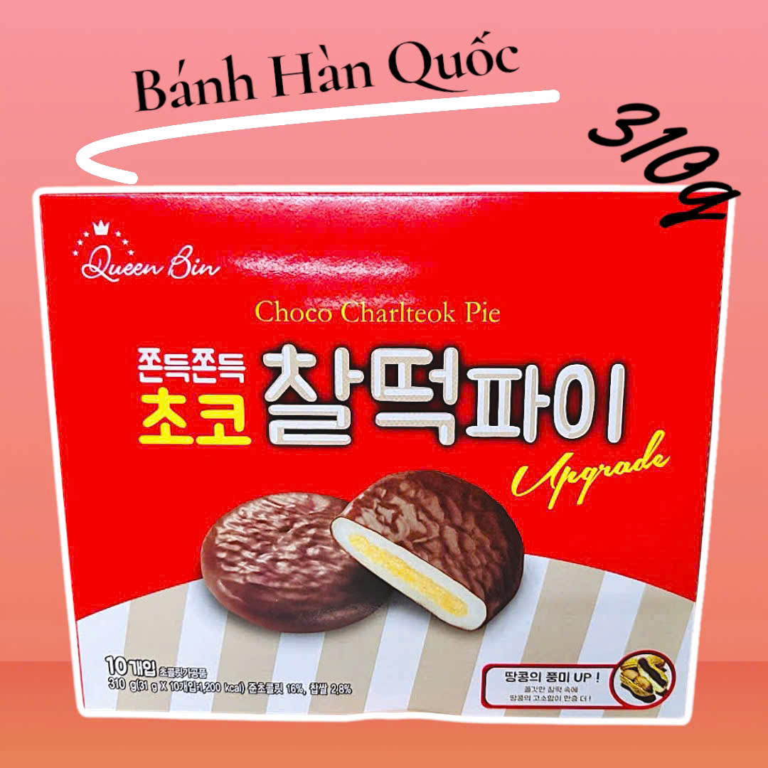 Bánh Choco Queen Bin Hàn Quốc hộp 310G (hộp 10 cái) | Shopee Việt Nam