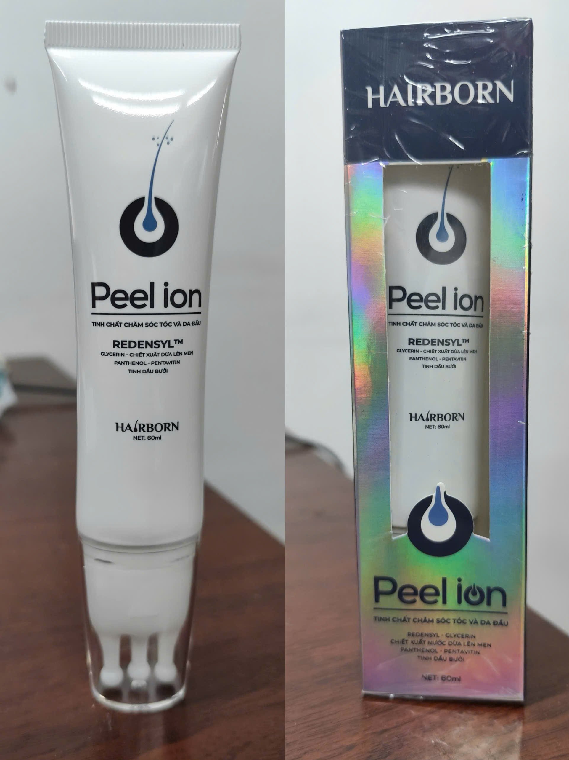 [ HAIRBORN CHÍNH HÃNG ] Peel Lăn Tóc Hairborn Tuýp 60ml, Tinh Chất Hỗ ...