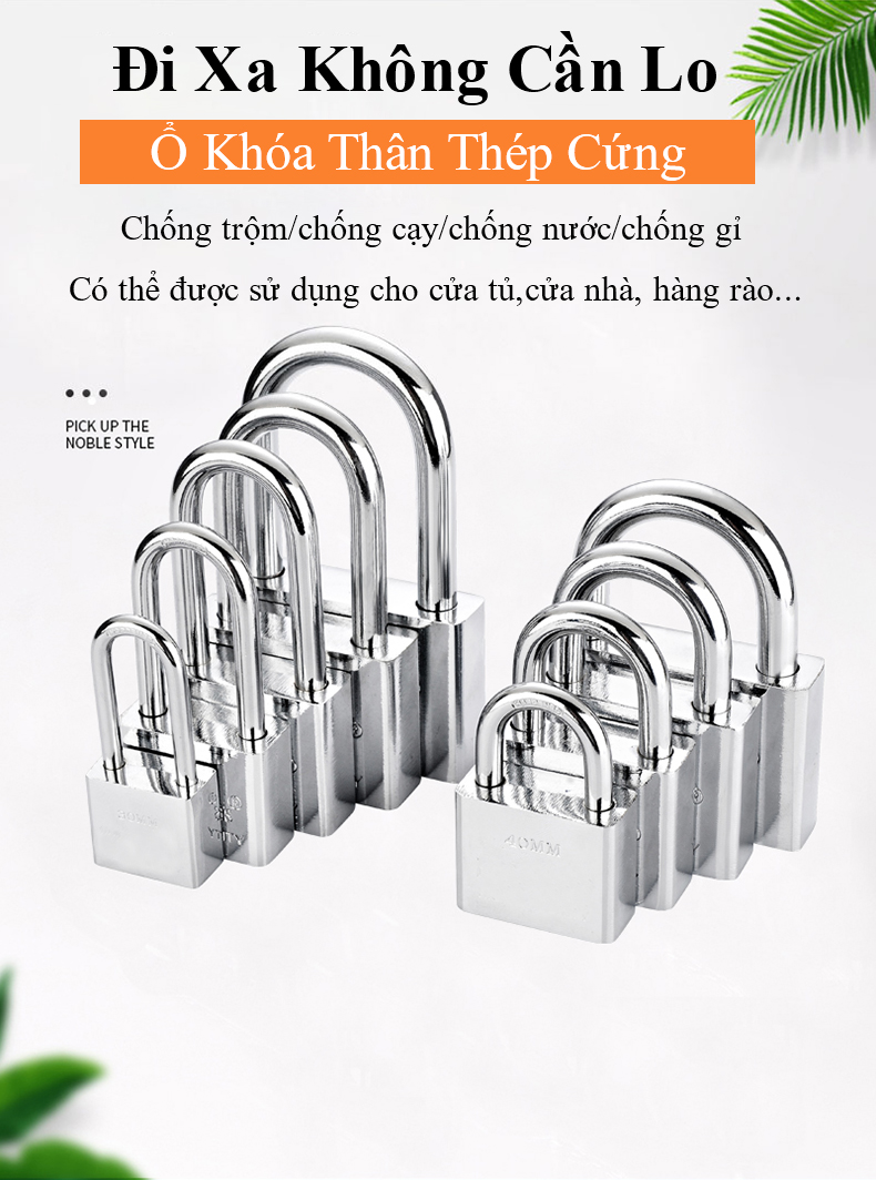 Ổ khóa chống cắt OSIDEN inox không gỉ khóa an ninh đa năng cho gia đình ...