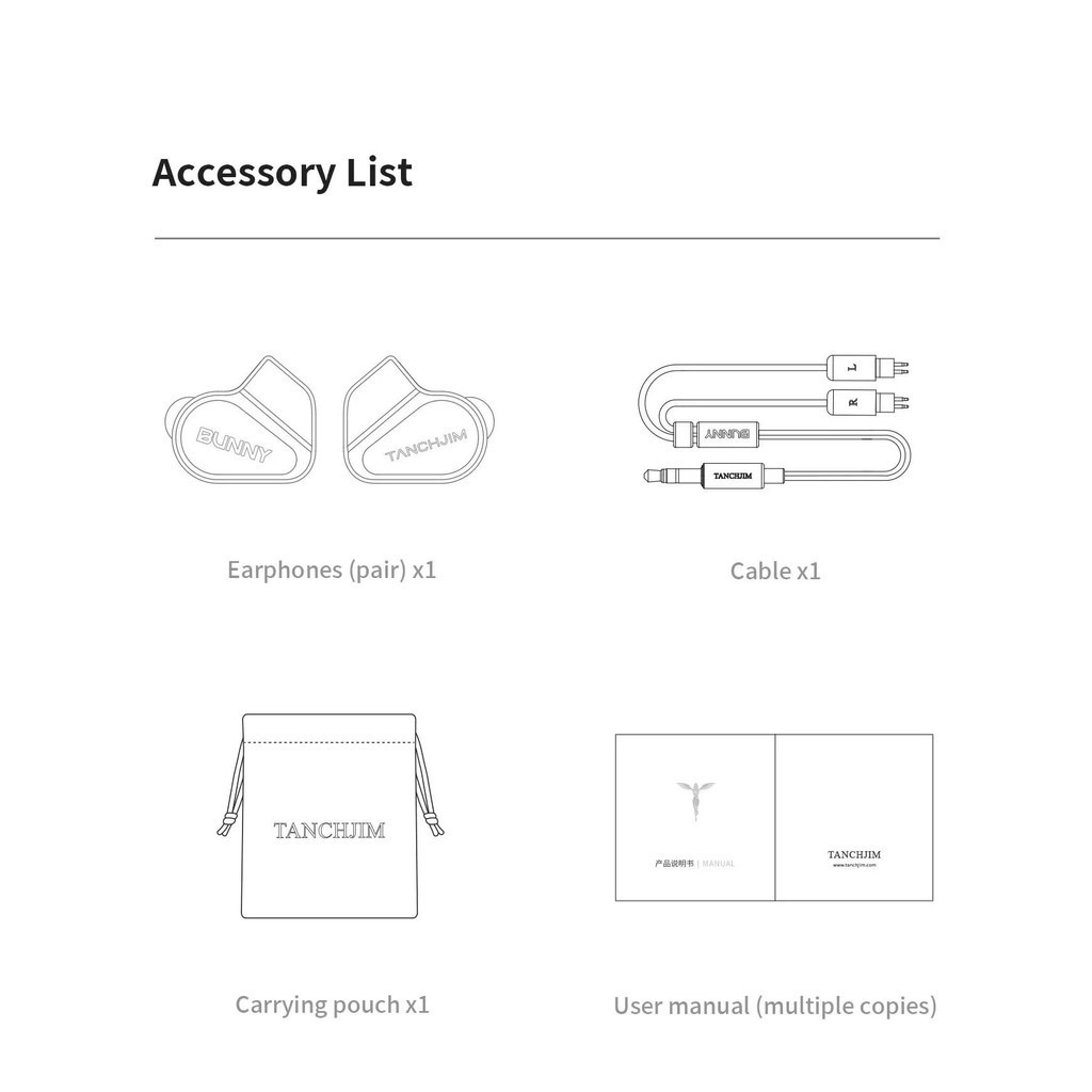 🎧 TANCHJIM Bunny –Tai Nghe In-Ear Dynamic IEM + DSP Type-C/3.5mm: PET ...