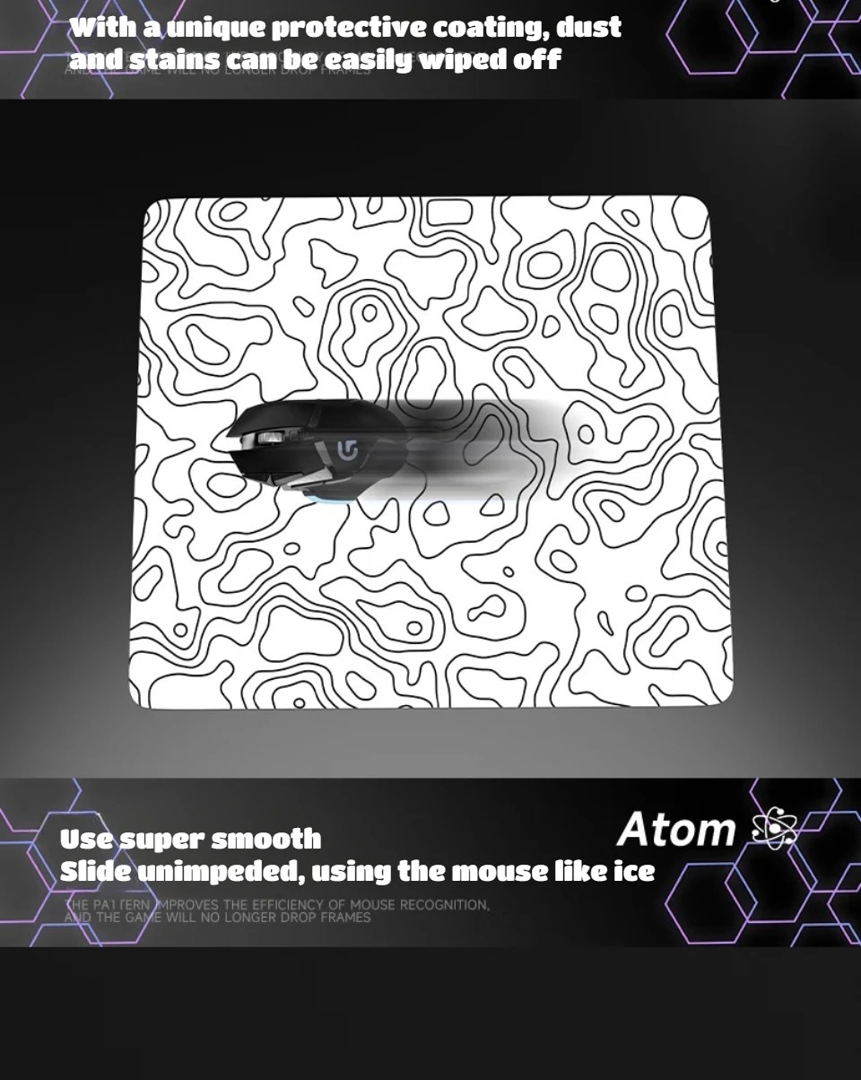 🎁 Pad Chuột Atom Speed Kính Cường Lực, Lót Chuột Gaming FPS Di Siêu ...
