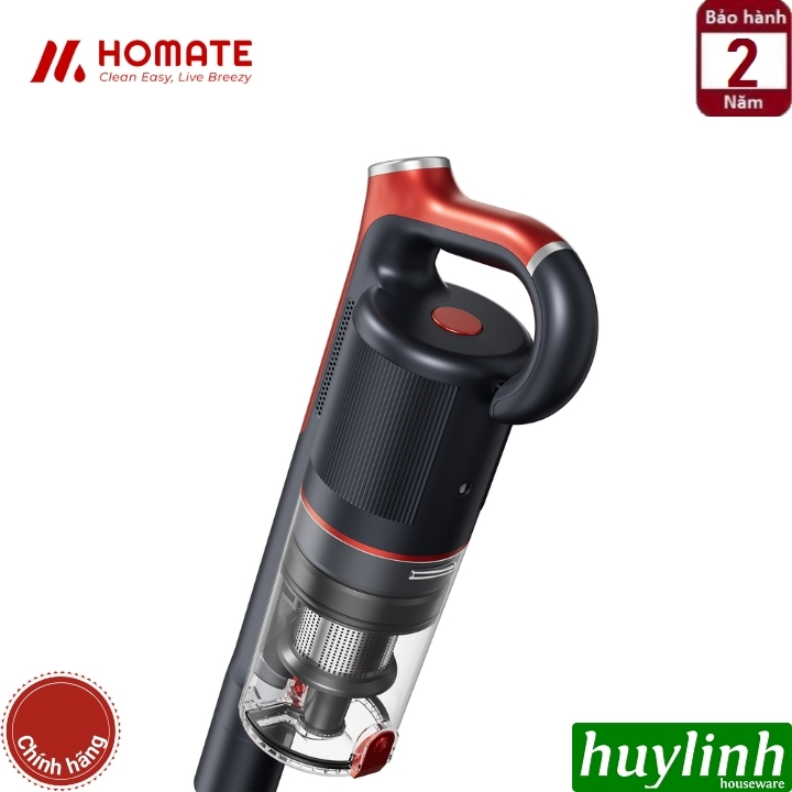 Máy hút bụi không dây dùng pin Homate M250D - 250W - pin 2200mAh - Thời gian 12-35 phút hoạt ...