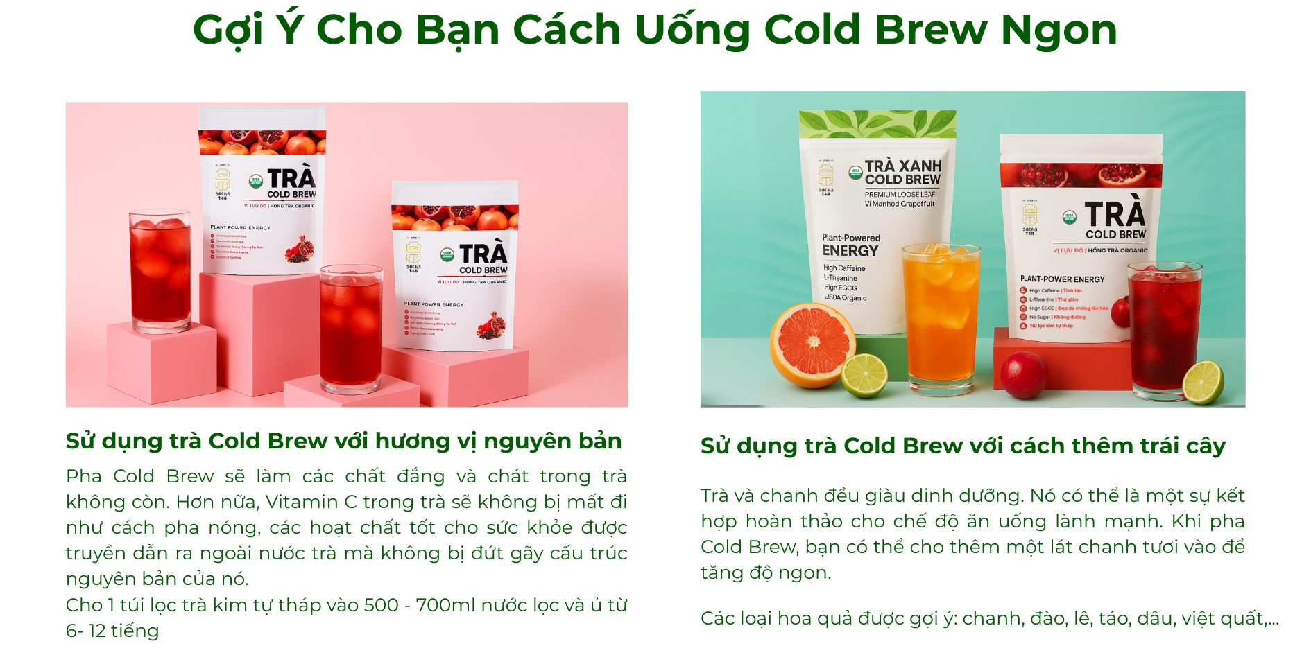 Hồng Trà Cold Brew X2 Vị Đậm | Trà Shan Tuyết Không Đường Không Calo ...