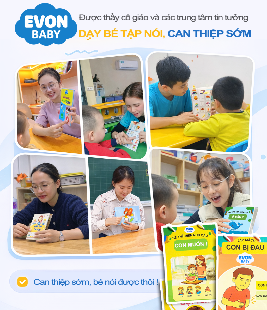 [EVON] Bộ Thẻ Dạy Bé Tập Nói - Giúp Bé Tập Nói Sớm - BỘ BÓC DÁN ...