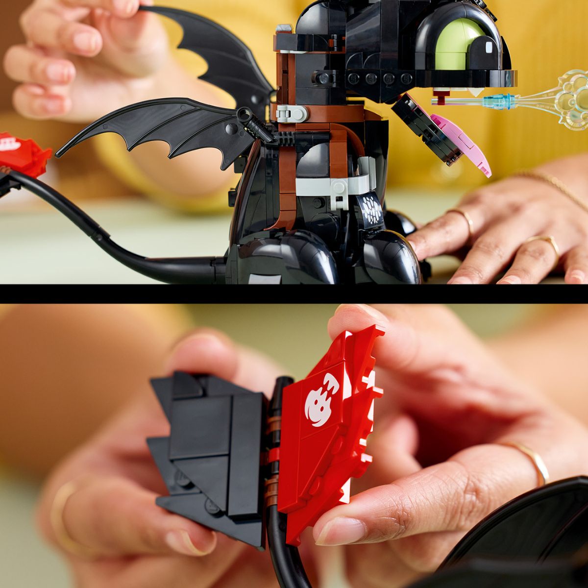 LEGO ICONS 10375 Đồ Chơi Lắp Ráp Bí Kíp Luyện Rồng: Toothless (784 chi ...