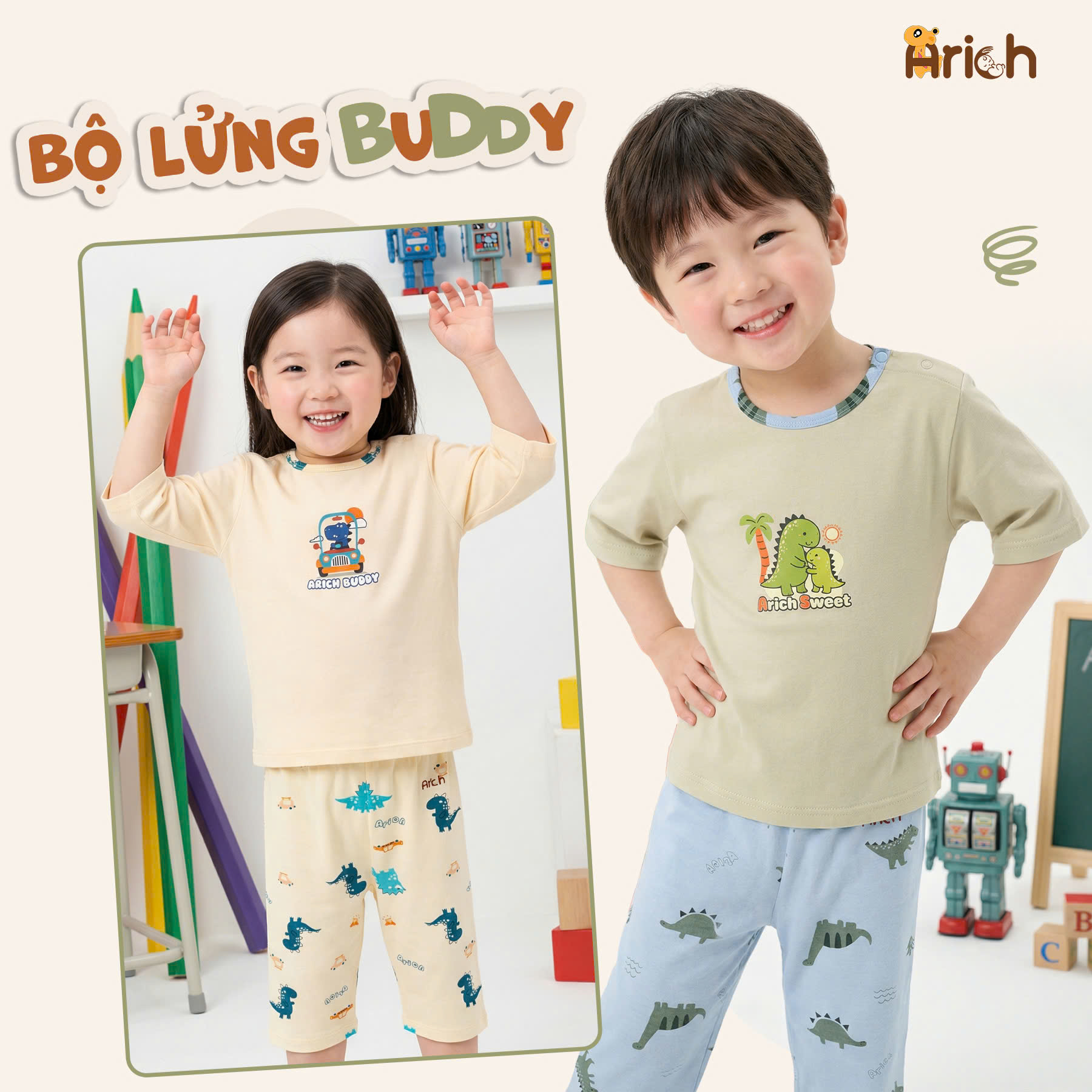 Bộ lửng Arich phối họa tiết ARA318