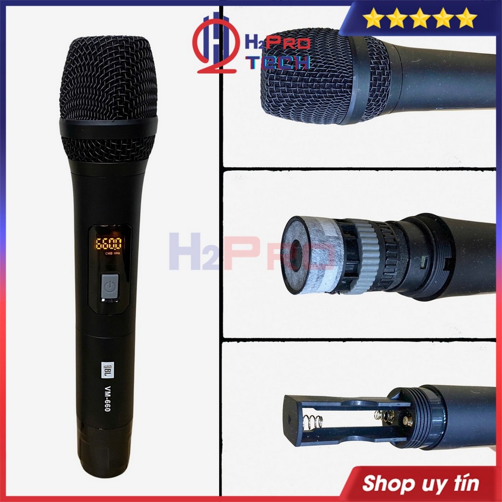 Micro Không Dây JB VM 660 Cao Cấp, Mic Karaoke Chống Hú, Bắt Âm Tốt ...