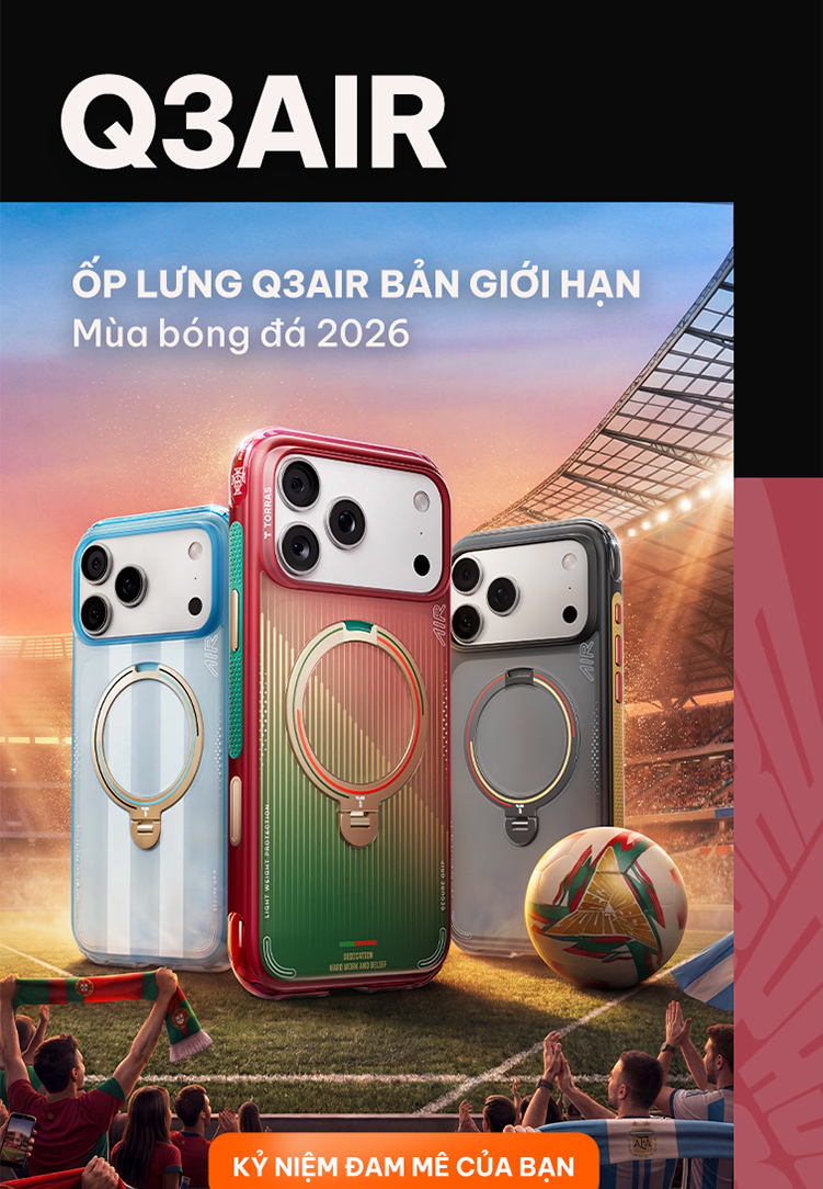 TORRAS x FPF - Ốp lưng Q3Air Bảo Vệ Camera Control Button, Chống Sốc ...