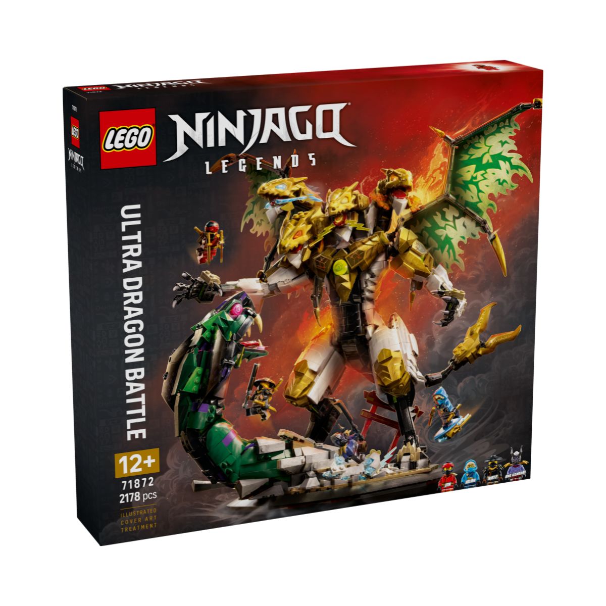 LEGO NINJAGO 71872 Đồ Chơi Lắp Ráp Đại Chiến Rồng Tối Thượng (2178 chi ...