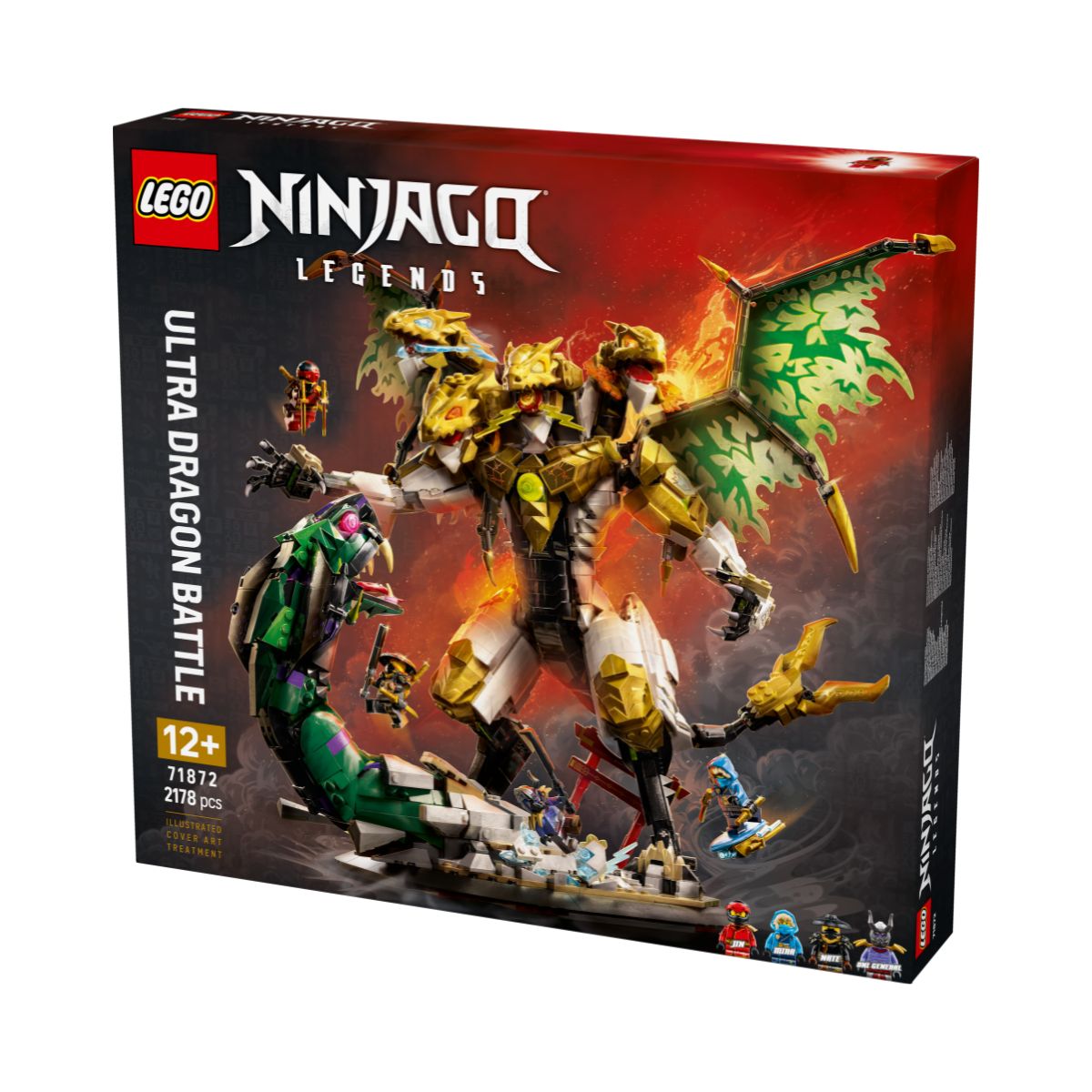 LEGO NINJAGO 71872 Đồ Chơi Lắp Ráp Đại Chiến Rồng Tối Thượng (2178 chi ...