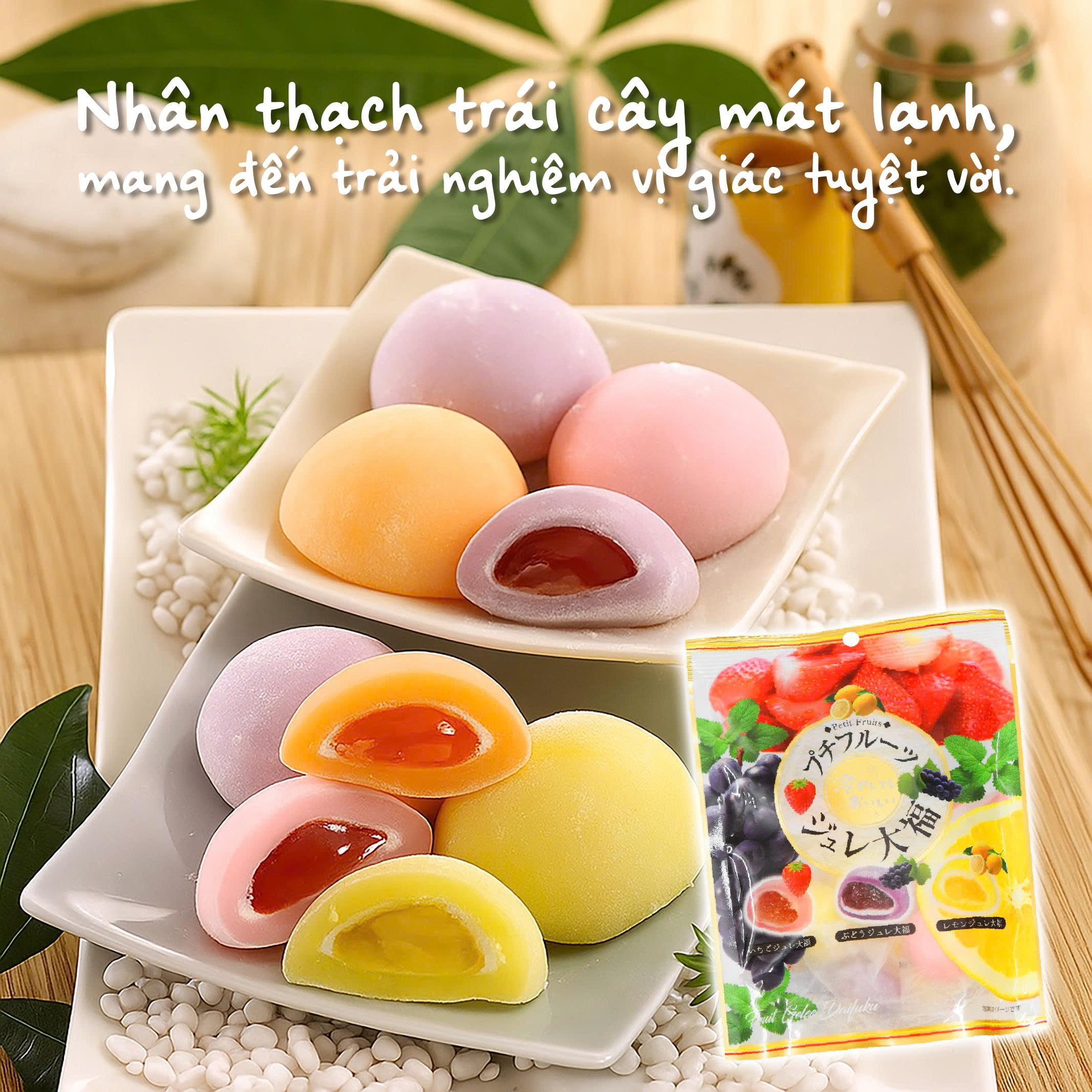 Bánh Mochi Hương Vị Thạch Trái Cây Thập Cẩm 115g - Nhập Khẩu Nhật Bản ...