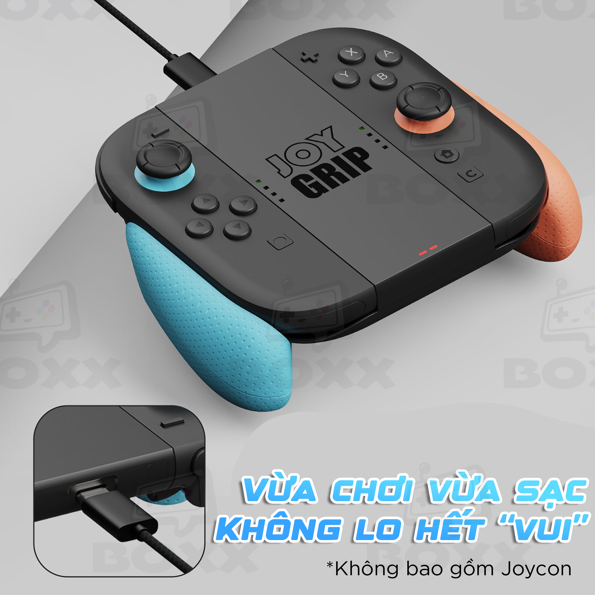 Skull & Co JoyGrip cho Nintendo Switch 2, Joy-Con Charging Grip for ...