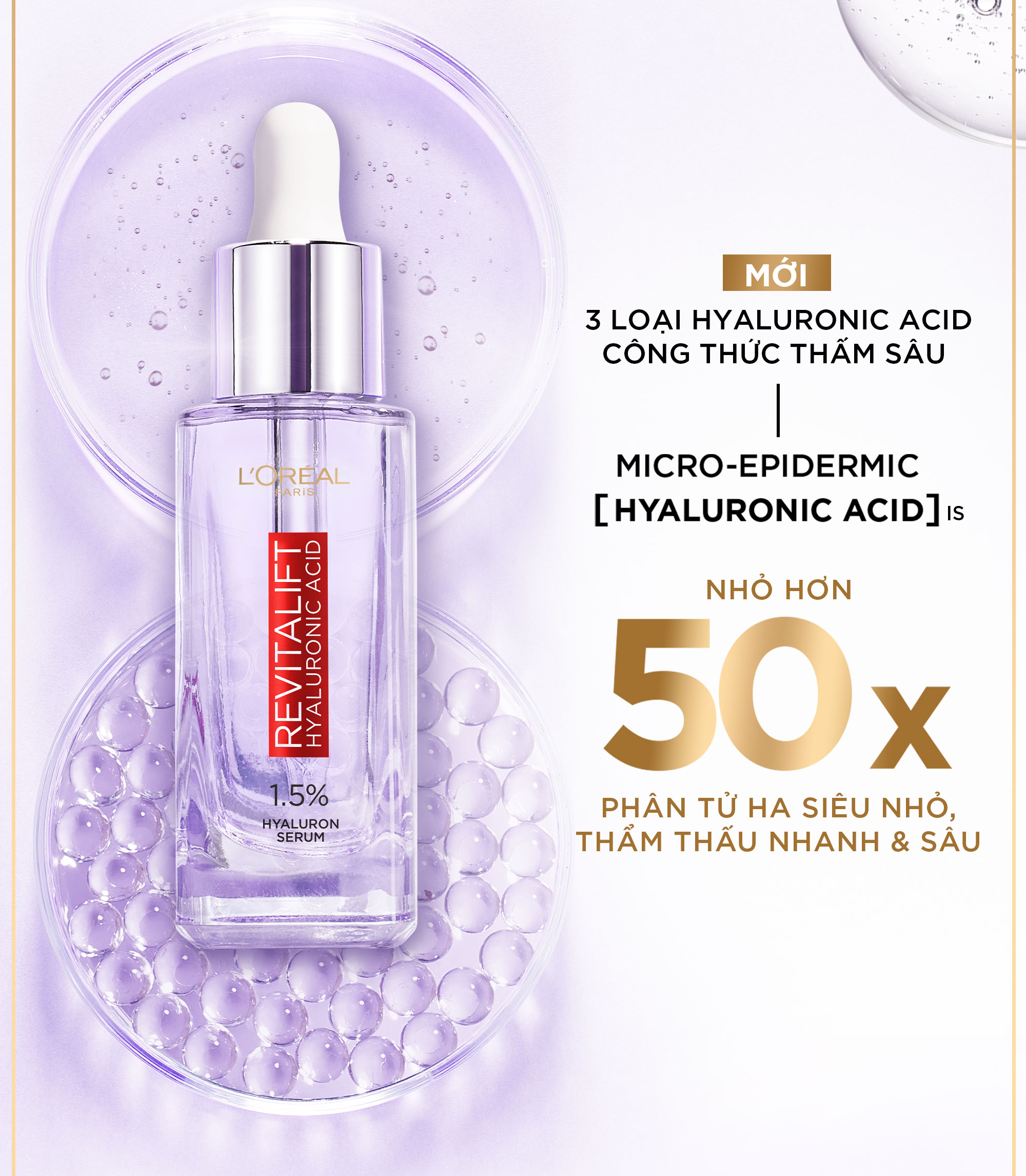 Bộ chăm sóc da Serum HA 1.5% và Kem dưỡng siêu cấp ẩm, giảm nếp nhăn L ...