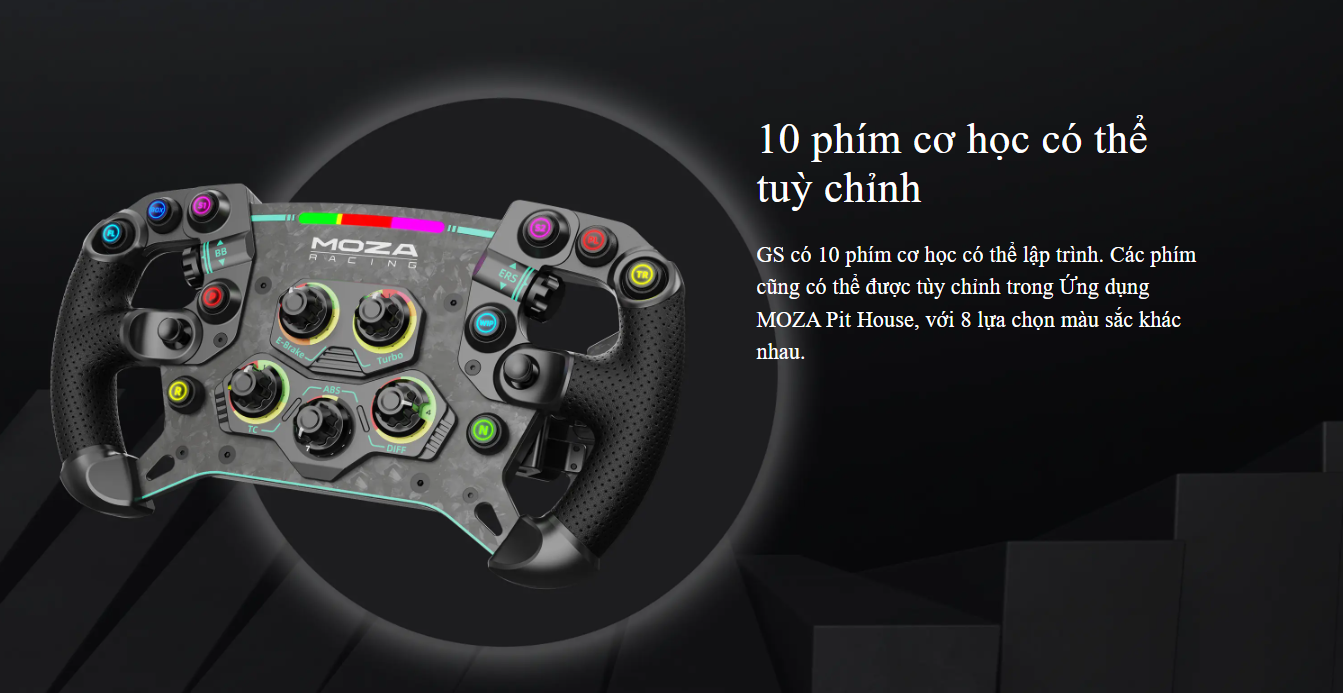 Vô lăng Moza GSV2P Formula Wheel - Da nhân tạo - bảo hành 12 tháng ...