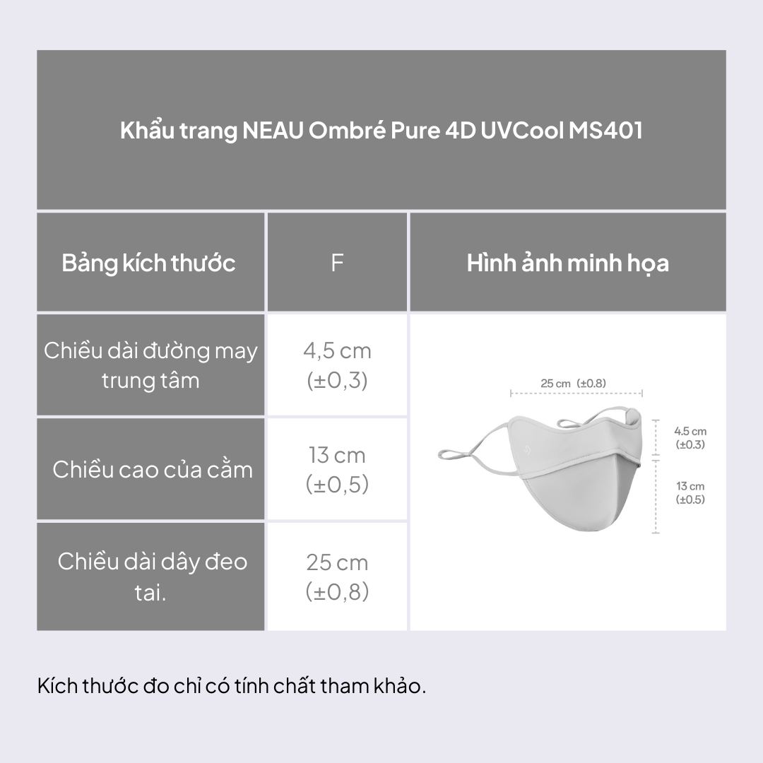 NEAU Ombré Pure 4D Khẩu Trang Chống Nắng Tia UV 99% Không Lem Son ...