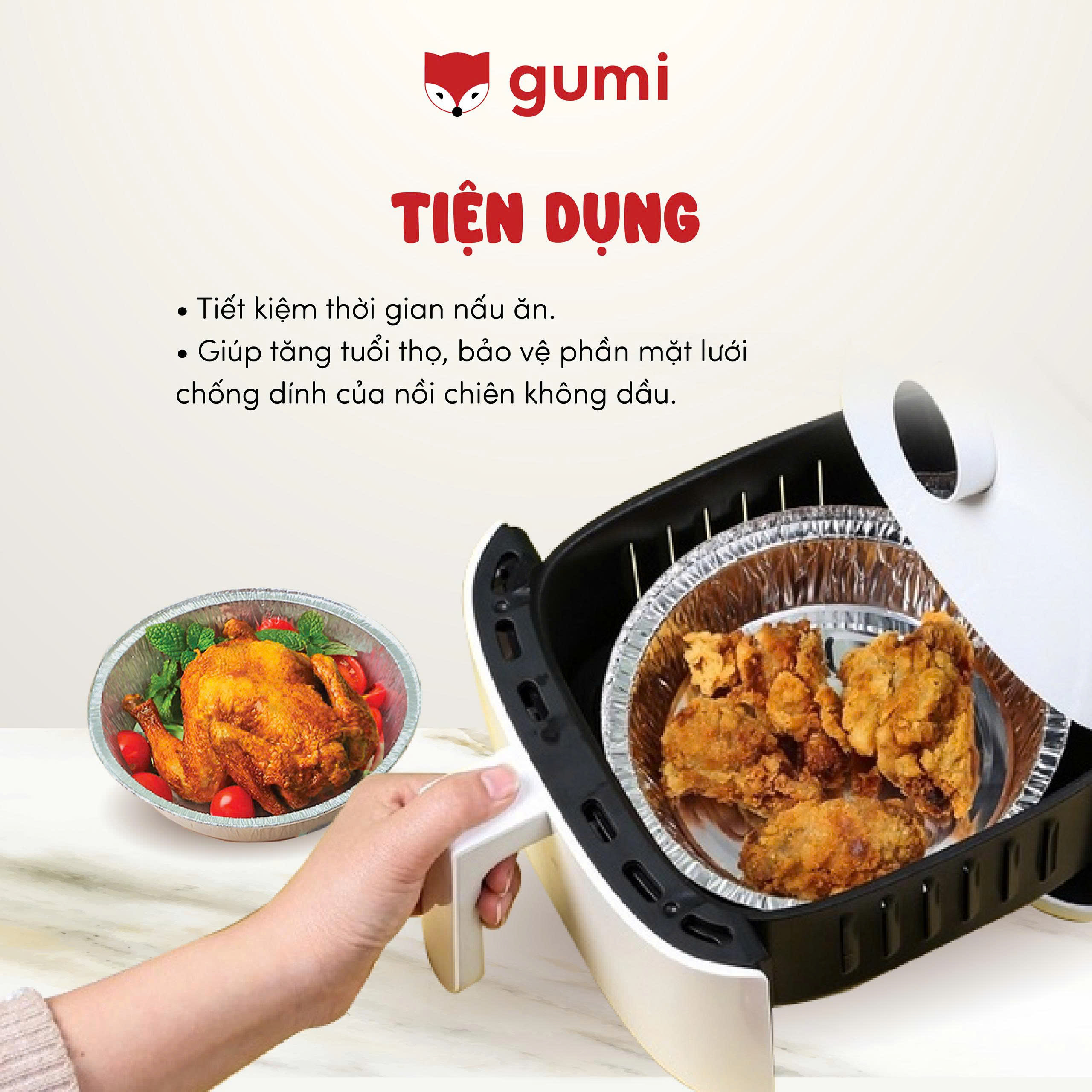 Combo Khay Giấy Bạc Gumi Chịu Nhiệt Tốt, Dẫn Nhiệt Nhanh Giúp Món Ăn Chín Đều, Giữ Trọn Hương Vị ...