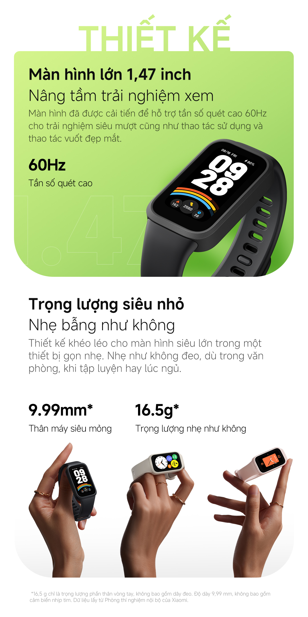 [VHL x Xiaomi] Xiaomi smart band 9 active wristband | 1,47 ''TFT screen ...