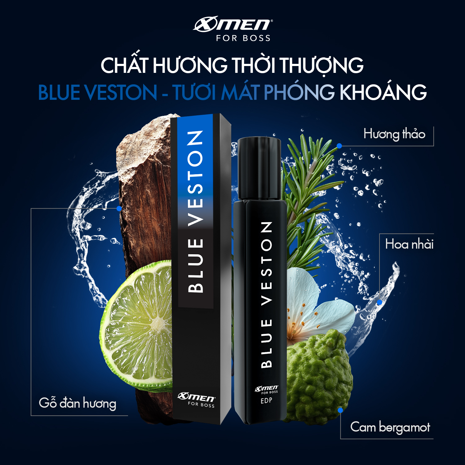 [MỚI] COMBO 2 Nước hoa nam Xmen for Boss EDP Blue Veston & Black Tuxedo ...