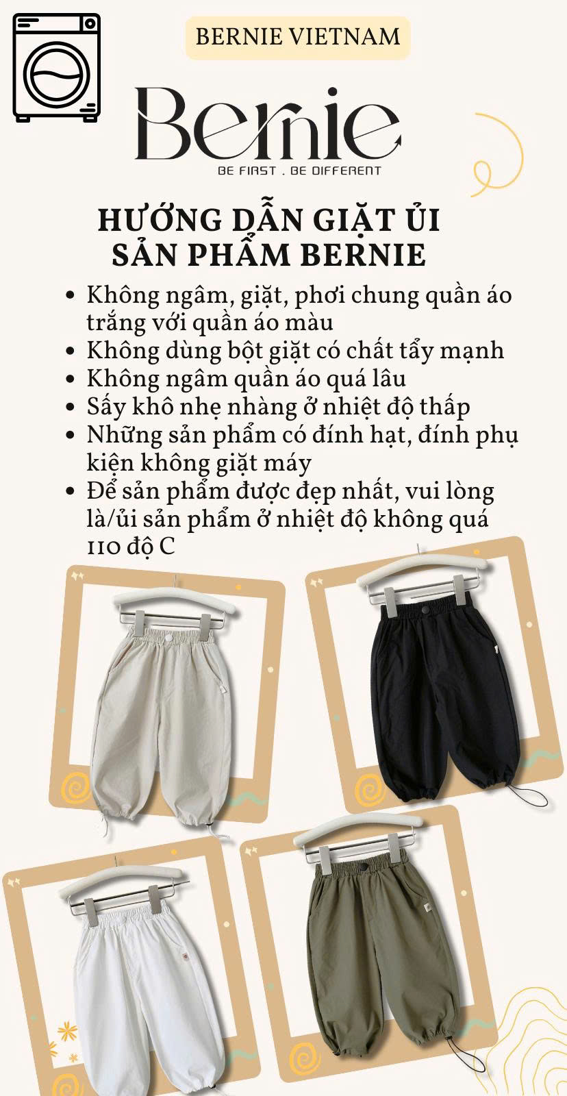 Quần dài dáng bomber thể thao chất gió mềm unisex cho bé trai bé gái size 9 tới 28kg BERNIE ...