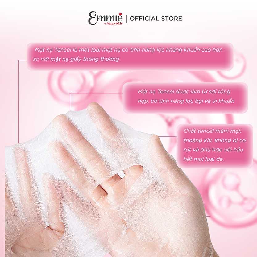 [Võ Hà Linh x Emmié] COMBO 2 Hộp 10 mặt nạ vải sinh học Tencel 25gx20 -(Phiên bản nâng cấp 25g ...