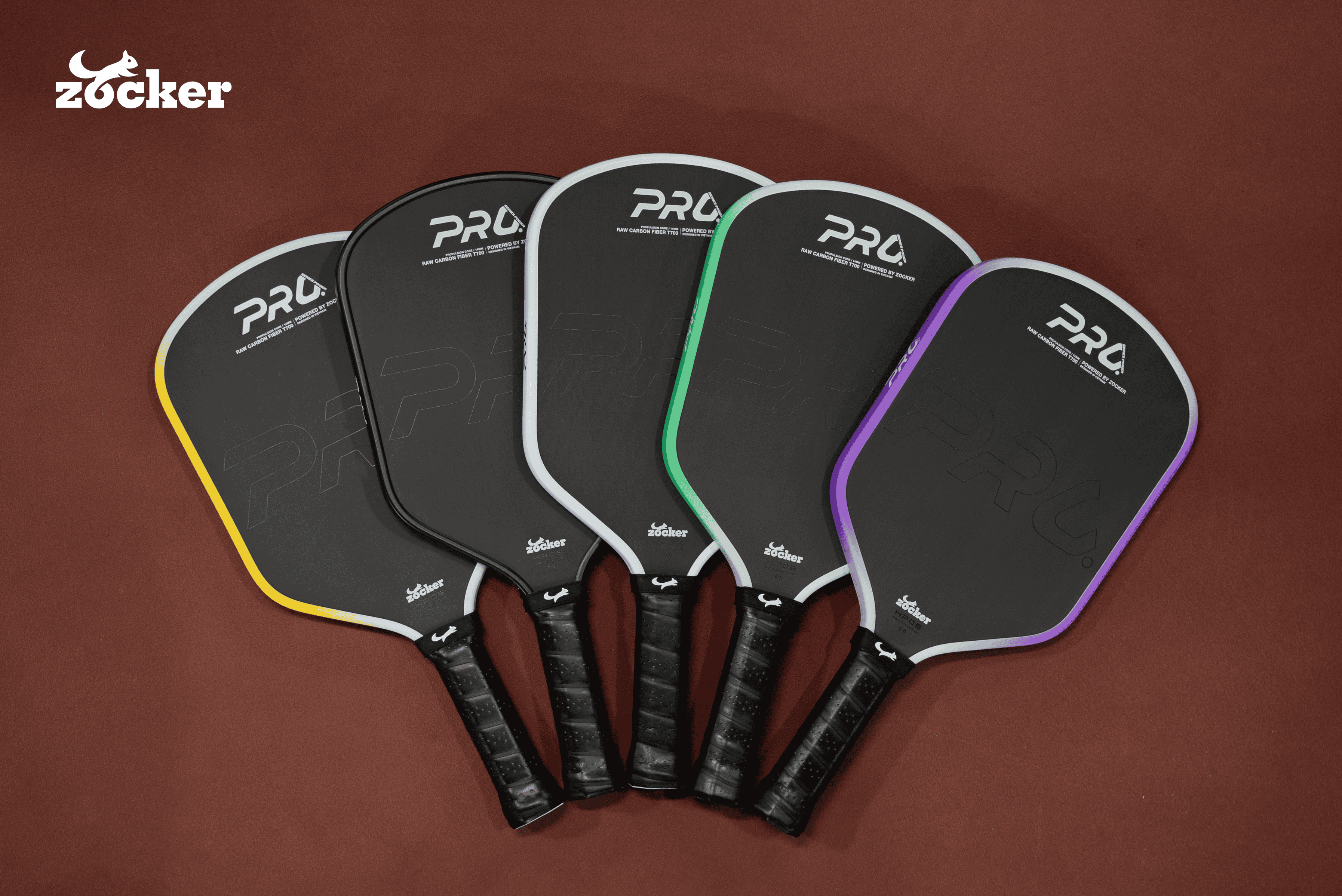 Vợt Pickleball Zocker HP06 Pro Series Power (Tặng băng chặn mồ hôi ...