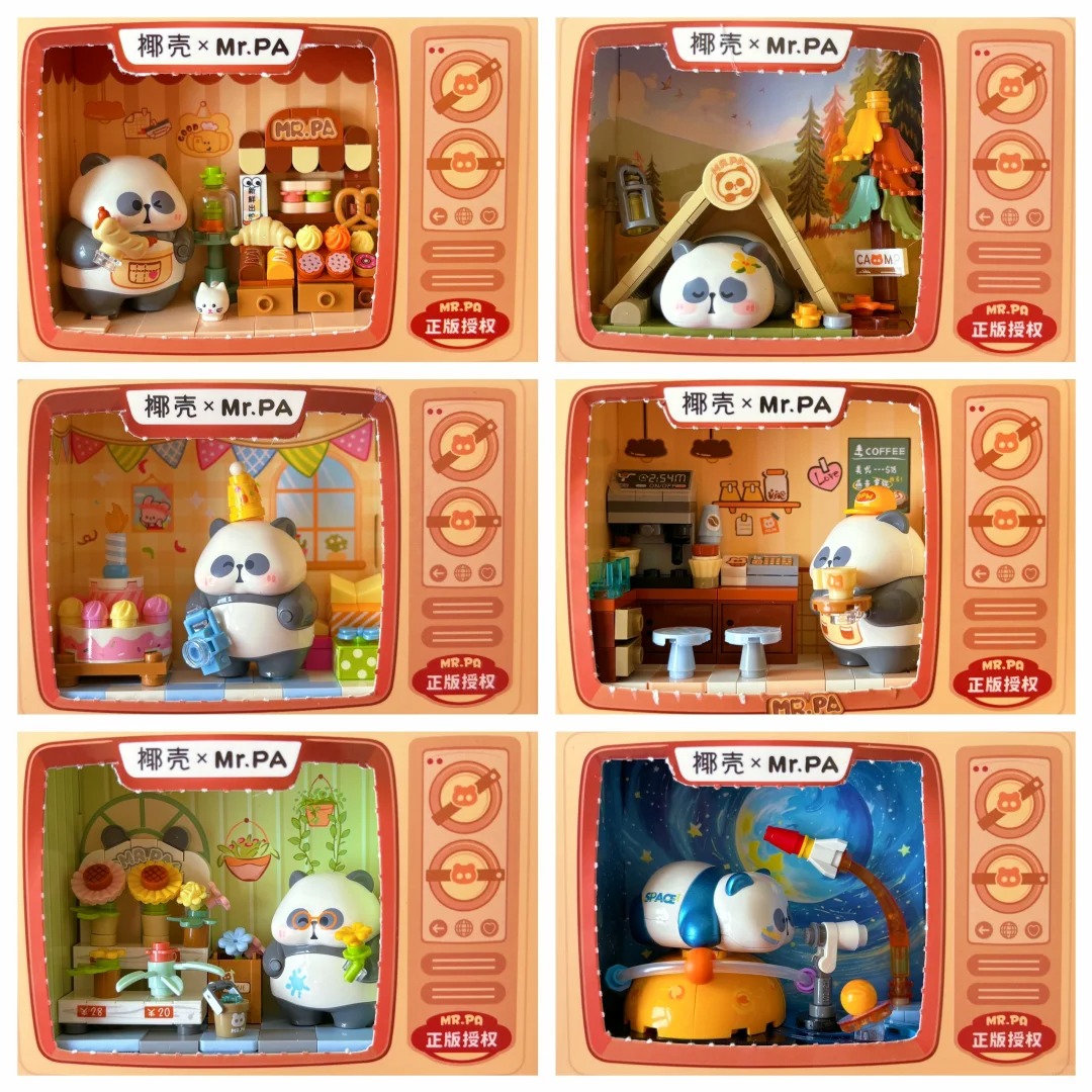 (Blind box) bộ lắp ráp building blocks hộp mù game show cùng Mr PA Gấu ...