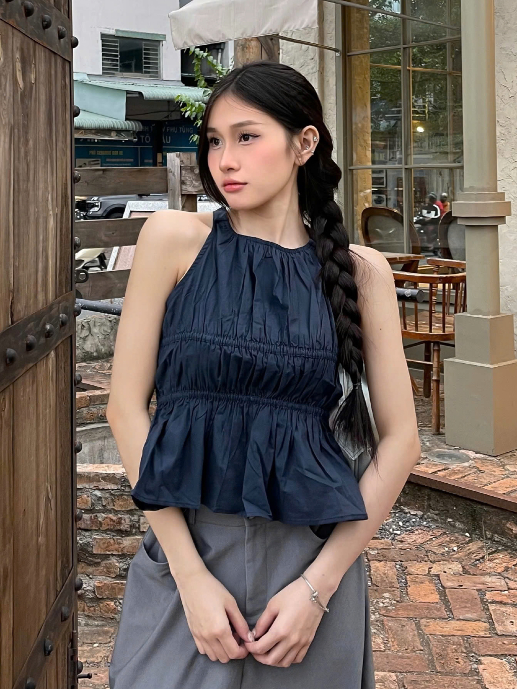 Áo Yếm Kiểu Nữ Chi Tiết Nhún Eo Mùa Hè Kimee - KA568 | Shopee Việt Nam