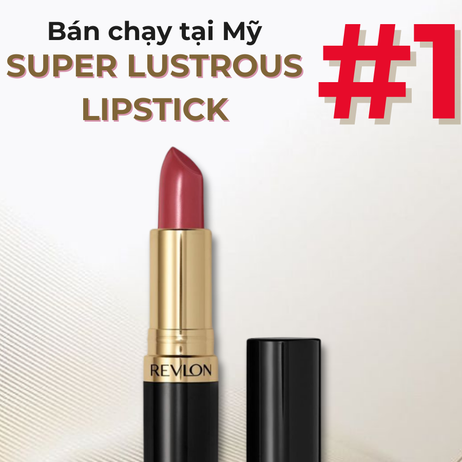 Son Môi Ẩm Mịn Revlon Super Lustrous Lipstick Căng Bóng Bền Màu (4.2g ...