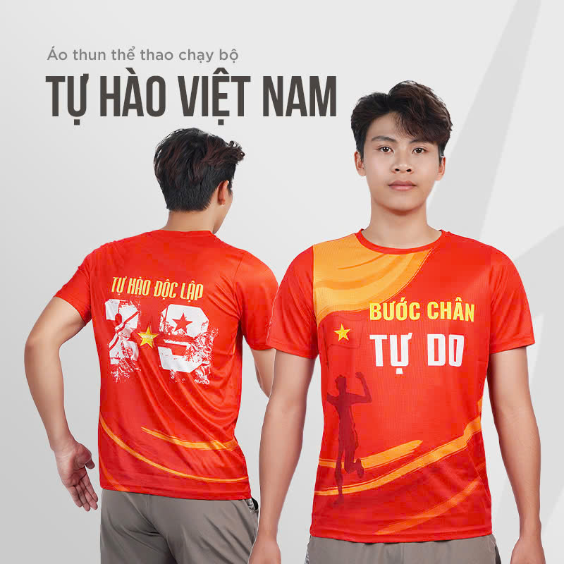 Áo Thể Thao Chạy Bộ GOYA Việt Nam Độc Lập Và Tự Hào Dân Tộc Kỷ Niệm ...