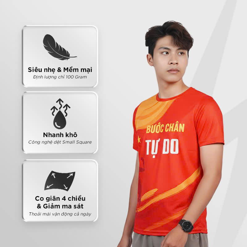 Áo Thể Thao Chạy Bộ GOYA Việt Nam Độc Lập Và Tự Hào Dân Tộc Kỷ Niệm ...