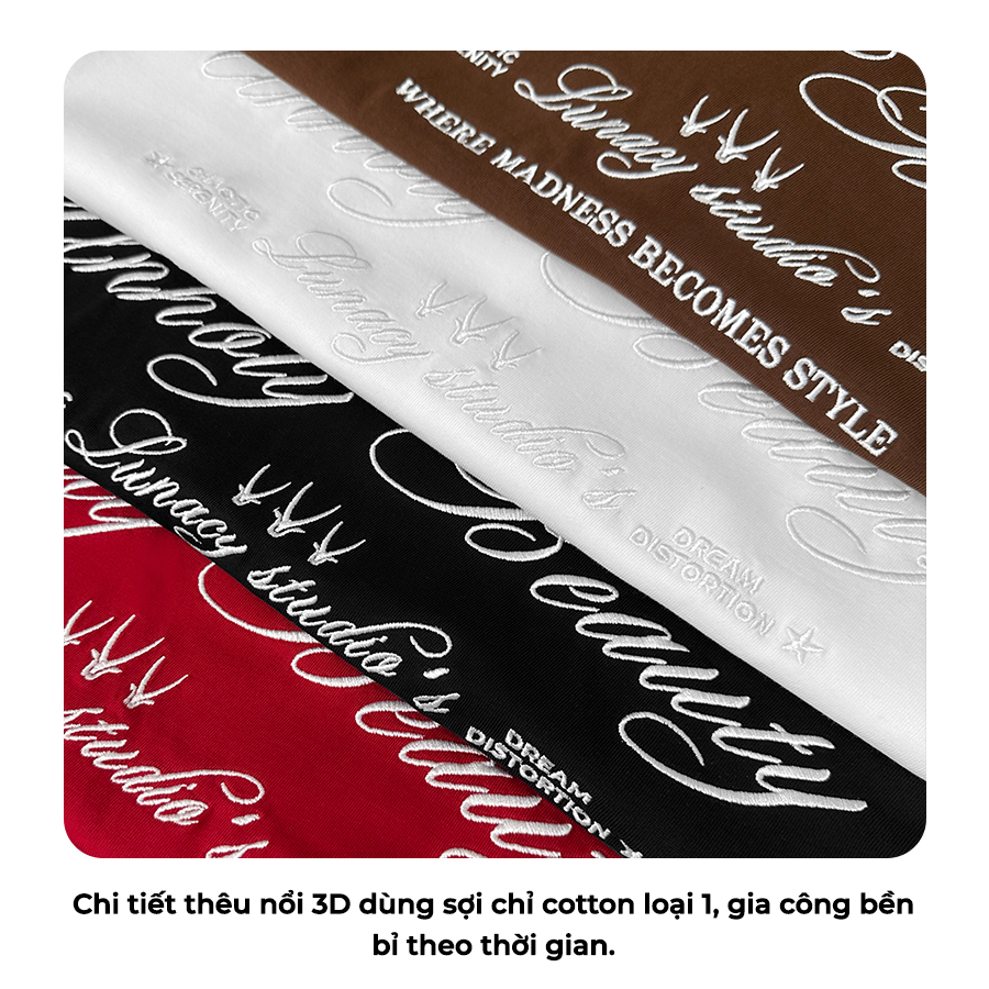 [BST Tết 2026] Áo Thun Thêu UNHOLY Tee Phối Line Local Brand LUNACY ...