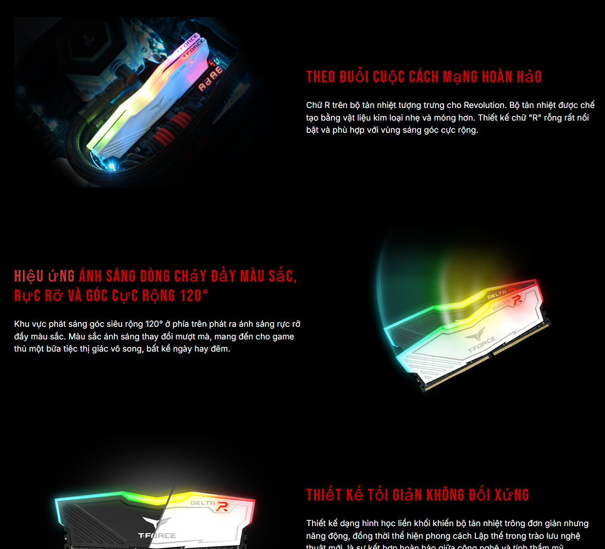 [FULL VAT] Ram TeamGroup T-Force Delta RGB DDR4, 8-16GB, 3.600MHz DDR4 ...