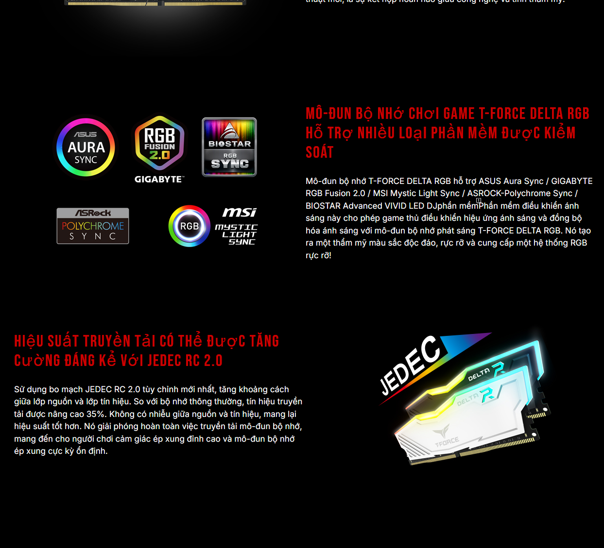 [FULL VAT] Ram TeamGroup T-Force Delta RGB DDR4, 8-16GB, 3.600MHz DDR4 ...