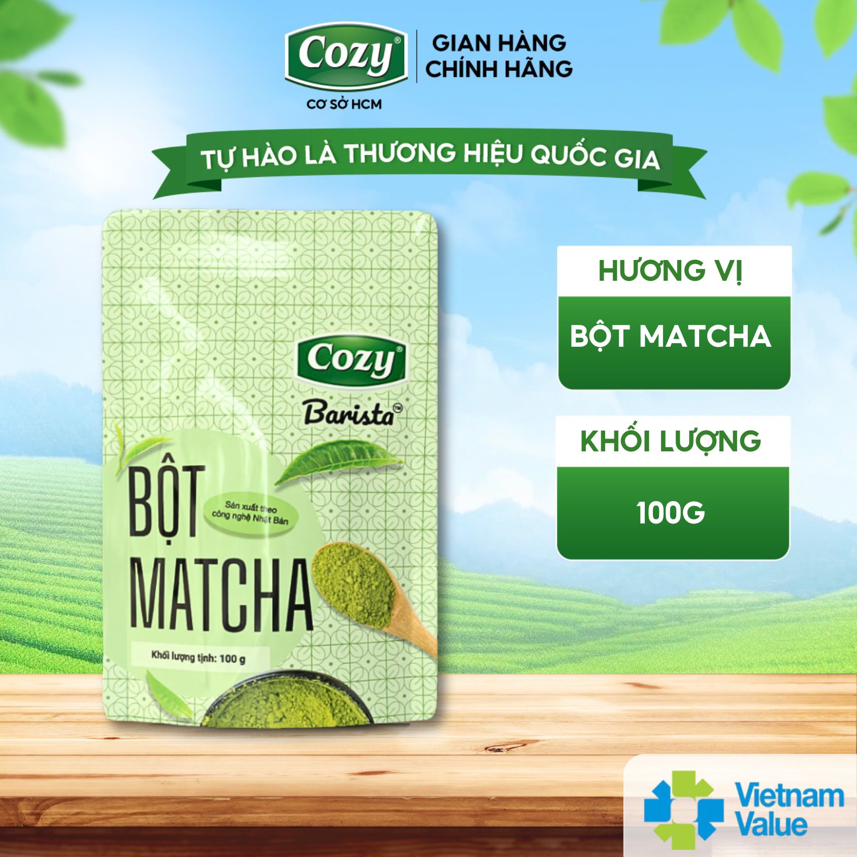 Bột Matcha Cozy Barista, Bột Trà Xanh Pha Matcha Latte Dây Chuyền Sản ...