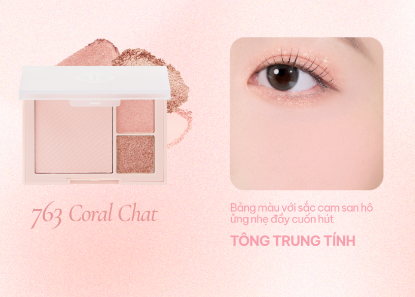 Bảng phấn mắt và má hồng Dinto Cheeck&Eye Multi-Use Pallte 3 màu ...