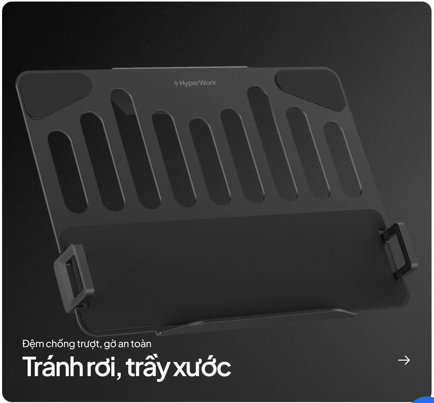 Giá treo laptop ngàm Vesa HyperWork LT03 (Laptop 12" - 17inch / 9Kg ...