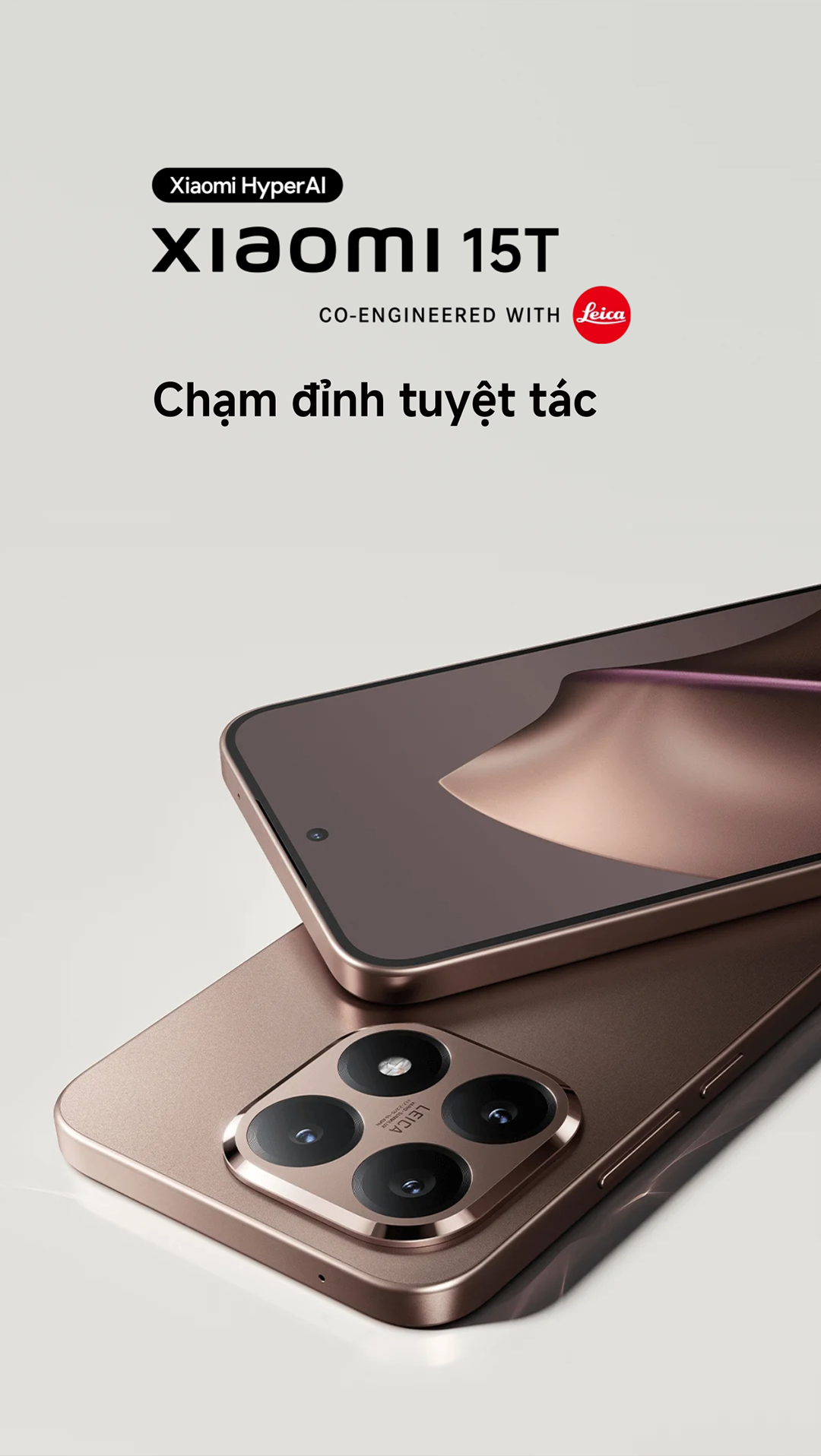 [New] Xiaomi 15T | Thiết kế thân máy bo tròn thanh lịch | Màn hình 6.83" bảo vệ mắt cùng tần số ...