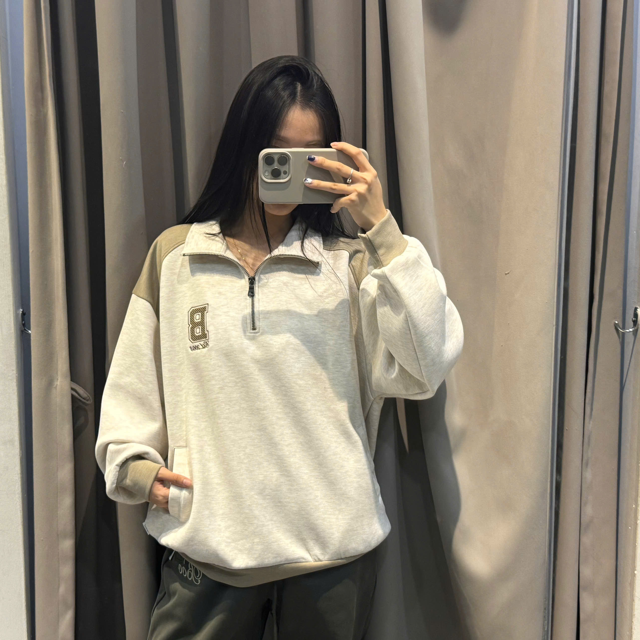 Áo Nỉ BOO Sweater Basic Half Zip Chất Liệu Nỉ 2 Da Cao Cấp, Phối Màu Cá ...