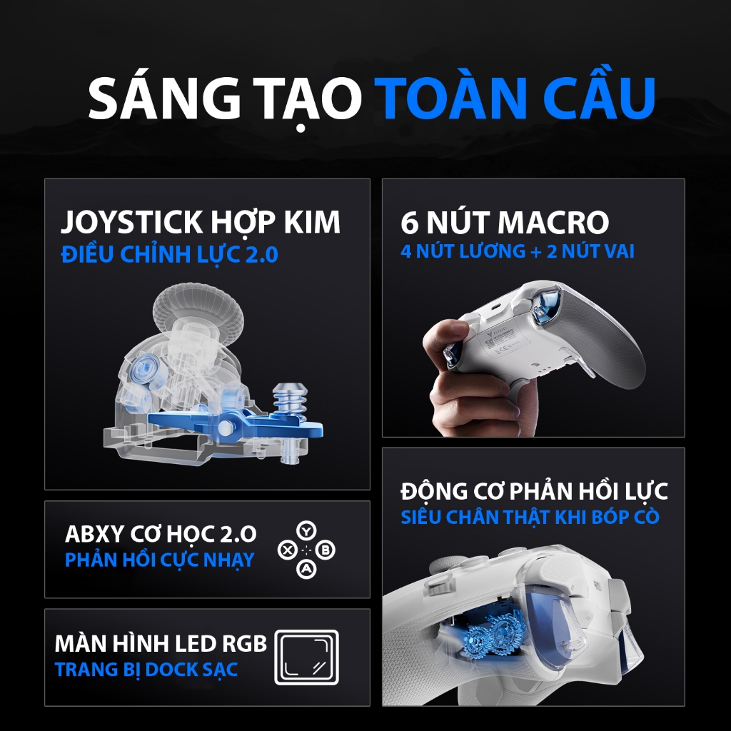 Tay cầm chơi game FLYDIGI Apex 5 - bảo hành 12 tháng HACOM PC | Shopee ...