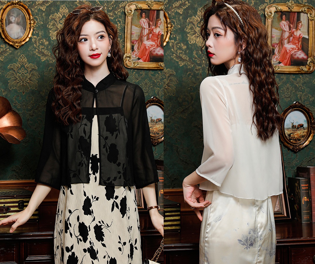 [ MẪU MỚI 2026 ] Áo khoác voan suông mặc bên ngoài thoáng mát thanh lịch C078 | Shopee Việt Nam