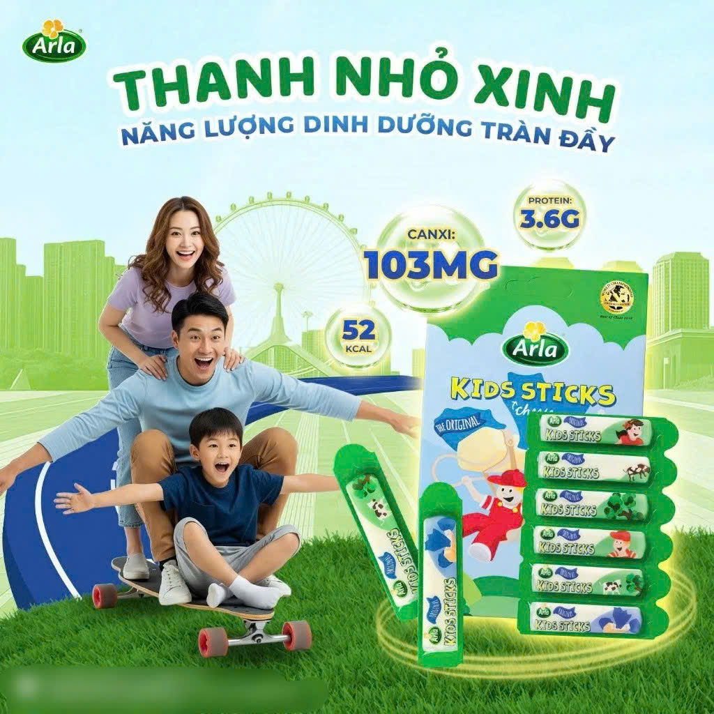 [Date T8/2026] Phô Mai Que - Phô Mai Thanh Hữu Cơ ARLA KIDS STICKS ...