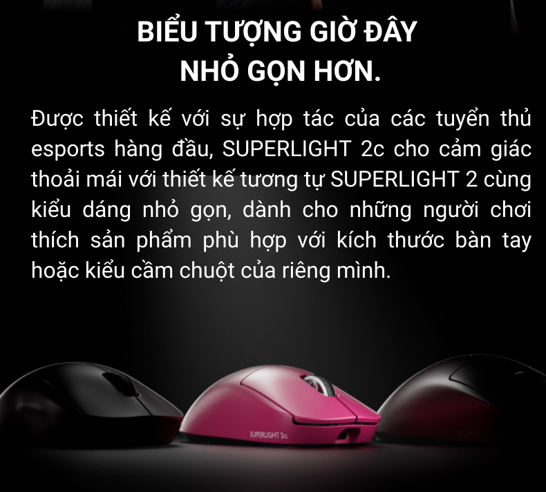 Chuột Gaming không dây Logitech G PRO X SUPERLIGHT 2c - Chuẩn Pro-Grade ...