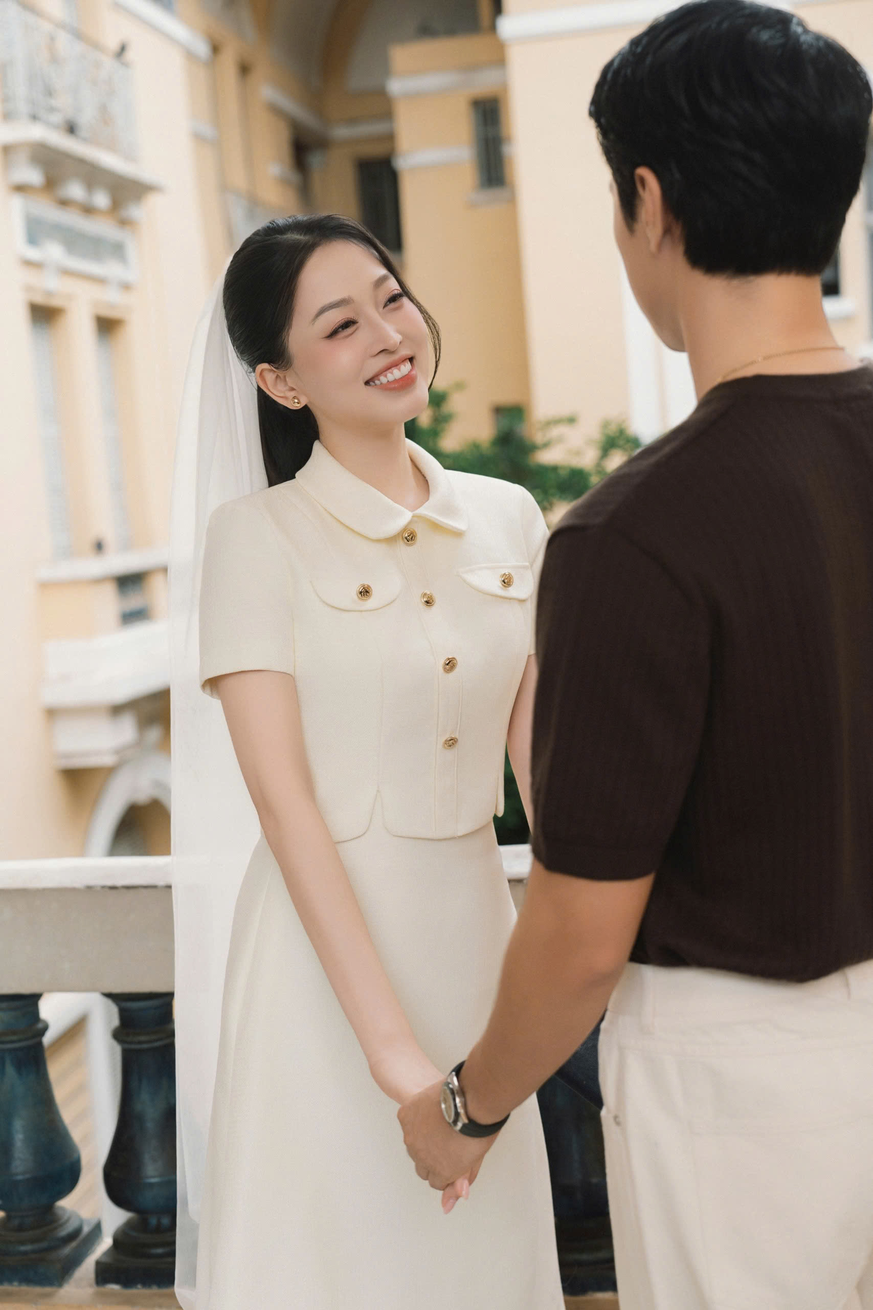 (HNLV) Đầm giả set cổ sen, chất liệu cao cấp, mềm mại form basic thanh lịch thời trang thiết kế ...